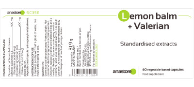 Lemon balm with Valerian, natural aid for sleep disorders