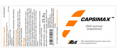 Capsimax, with hot pepper extract (capsicum)